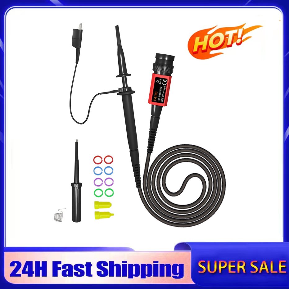 P4100 P6100 High Voltage Oscilloscope Probe 100:1 2KV 100MHz 100X ...