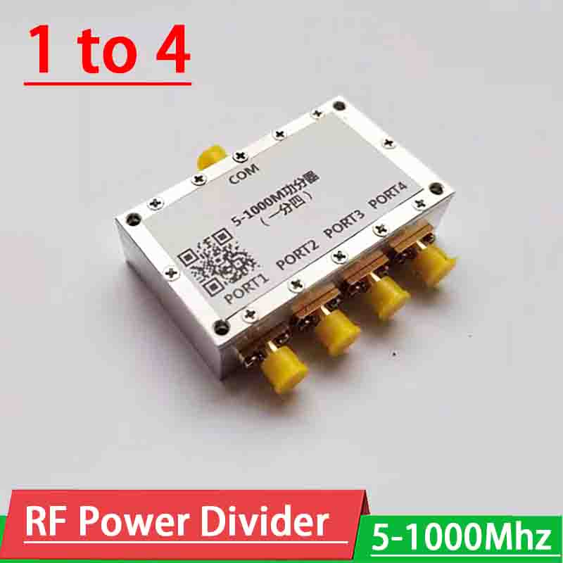 5-1000Mhz Power Divider RF power splitter 1 to 4 Power Divider Combiner ...