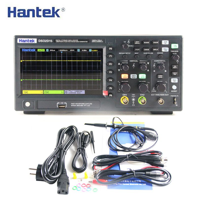 Hantek Signal Generation Digital Oscilloscope DSO2D15 Dual-Channel ...