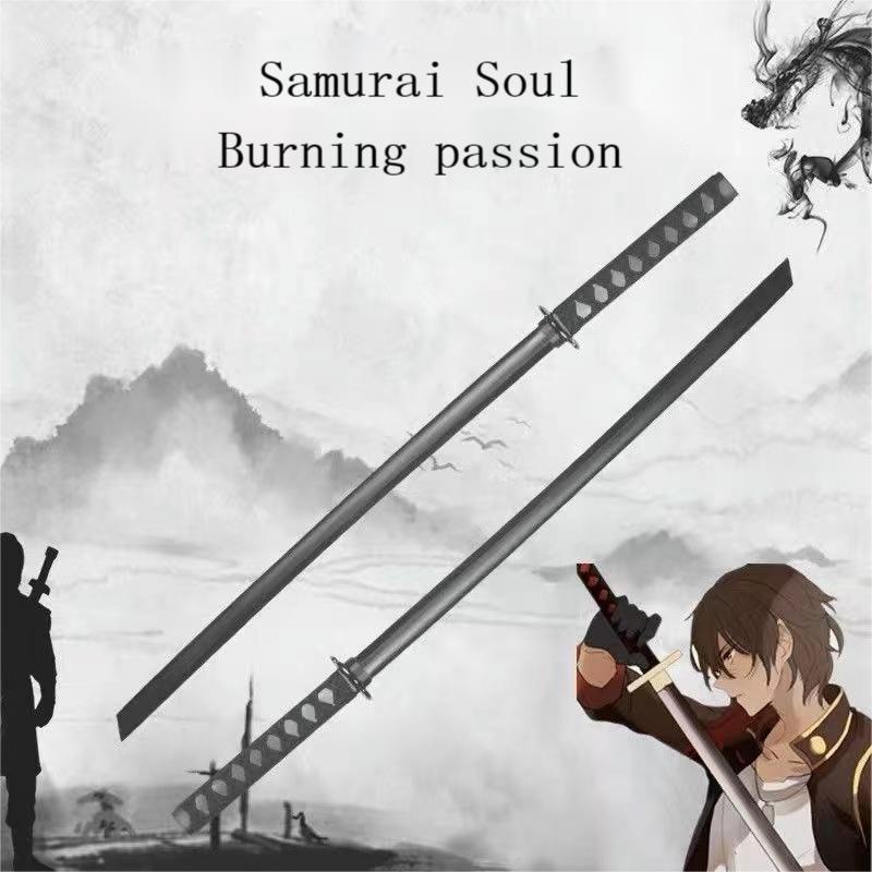 100cm Samurai Kendo wooden sword props for cosplay GINTAMA Iaido Katana ...