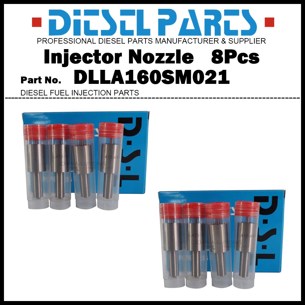 8Pcs Diesel Fuel Injector Nozzle Tips 105025-0210 DLLA160SM021 for ...