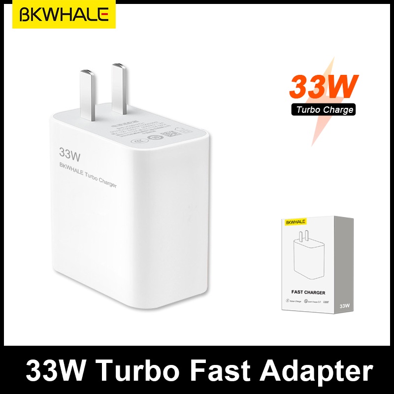 BKWHALE 33W Fast charger Super Turbo Charger Adapter 6A Type C USB Fast ...