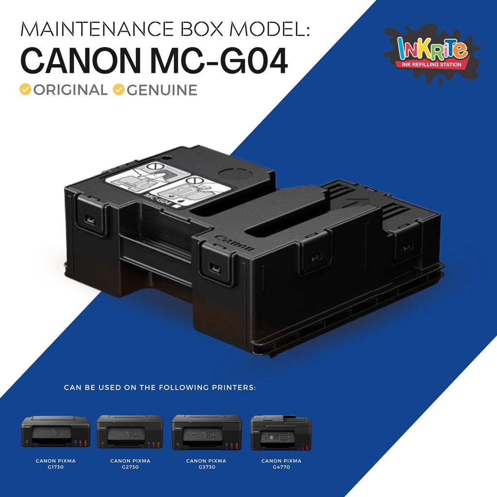 Original Genuine Canon MC-G04 Maintenance Cartridge for Canon G1730 G2730 G3730 G4770 | Shopee ...