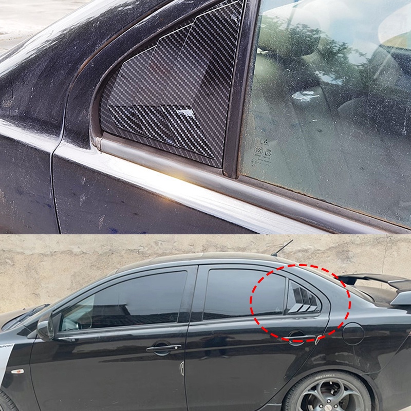 For Mitsubishi Lancer EX X EVO 2008-2018 Rear Window Side Vent Shutter ...