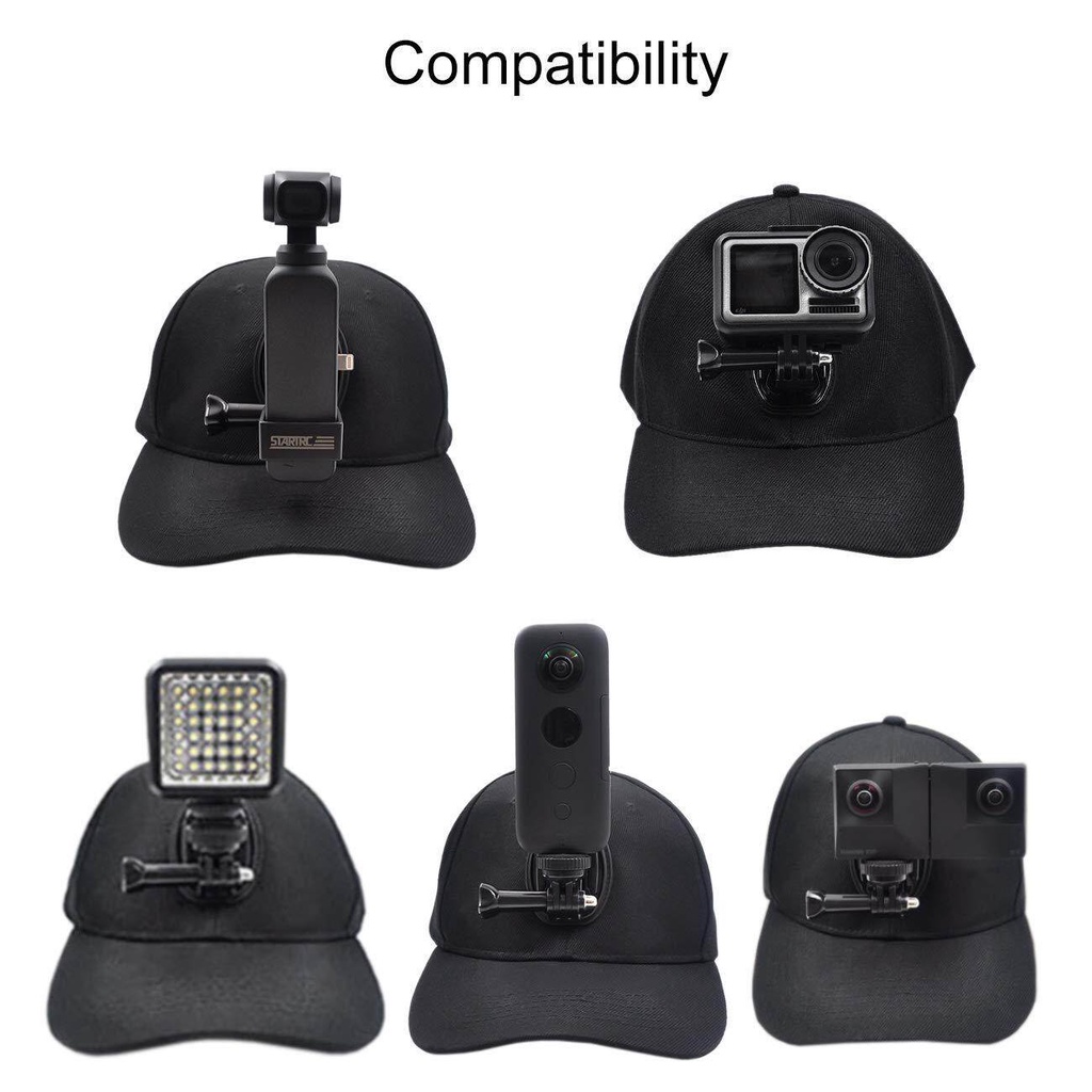 Baseball Cap Sunshade Hat with Buckle Mount for DJI Action 5PRO/4/3 ...