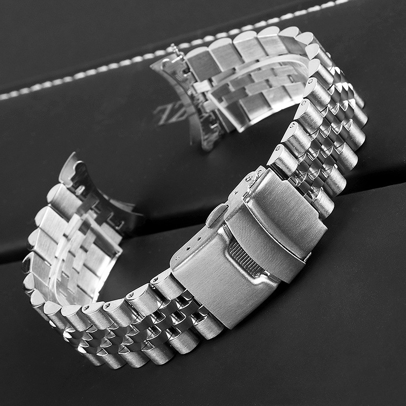 20mm 22mm Oyster Watch Band for Seiko SKX007 SKX009 Solid Jubilee ...