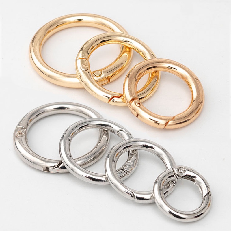 2Pcs/Pack Alloy movable split ring metal spring ring luggage ...