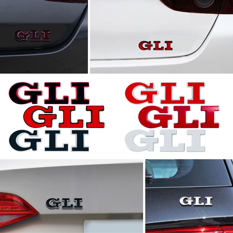 3D car styling gli logo front grille emblem badge sticker for golf 4 5 ...