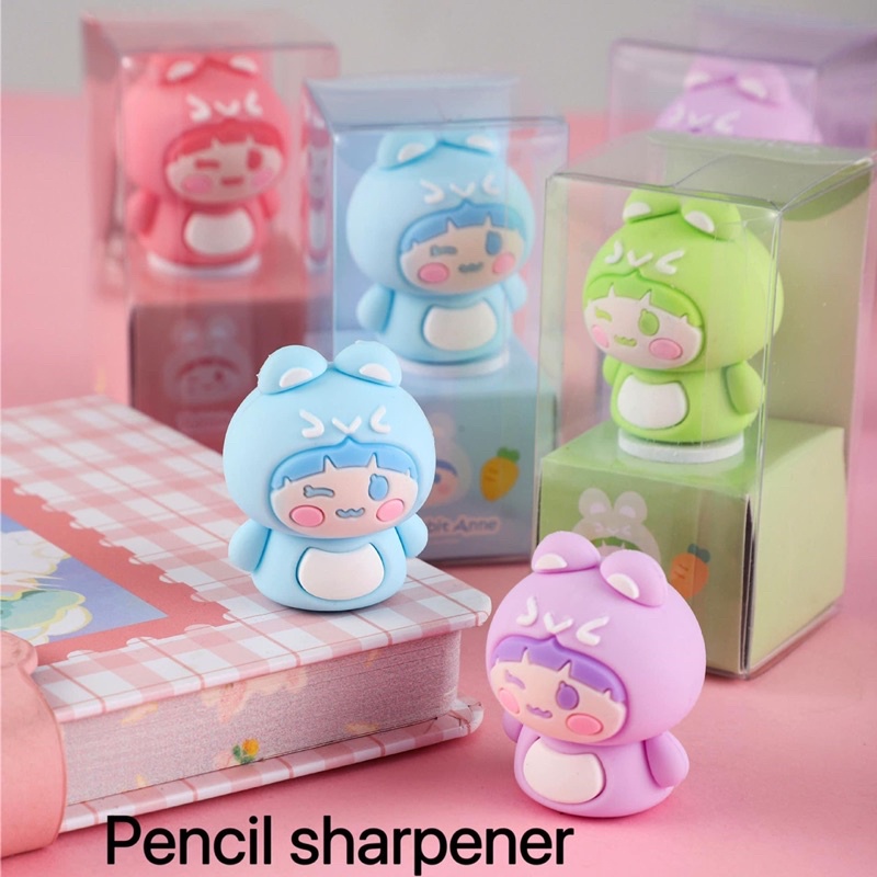 1PCS Creative Cute Pencil Sharpener Cartoon Cute Portable Mini Pencil ...