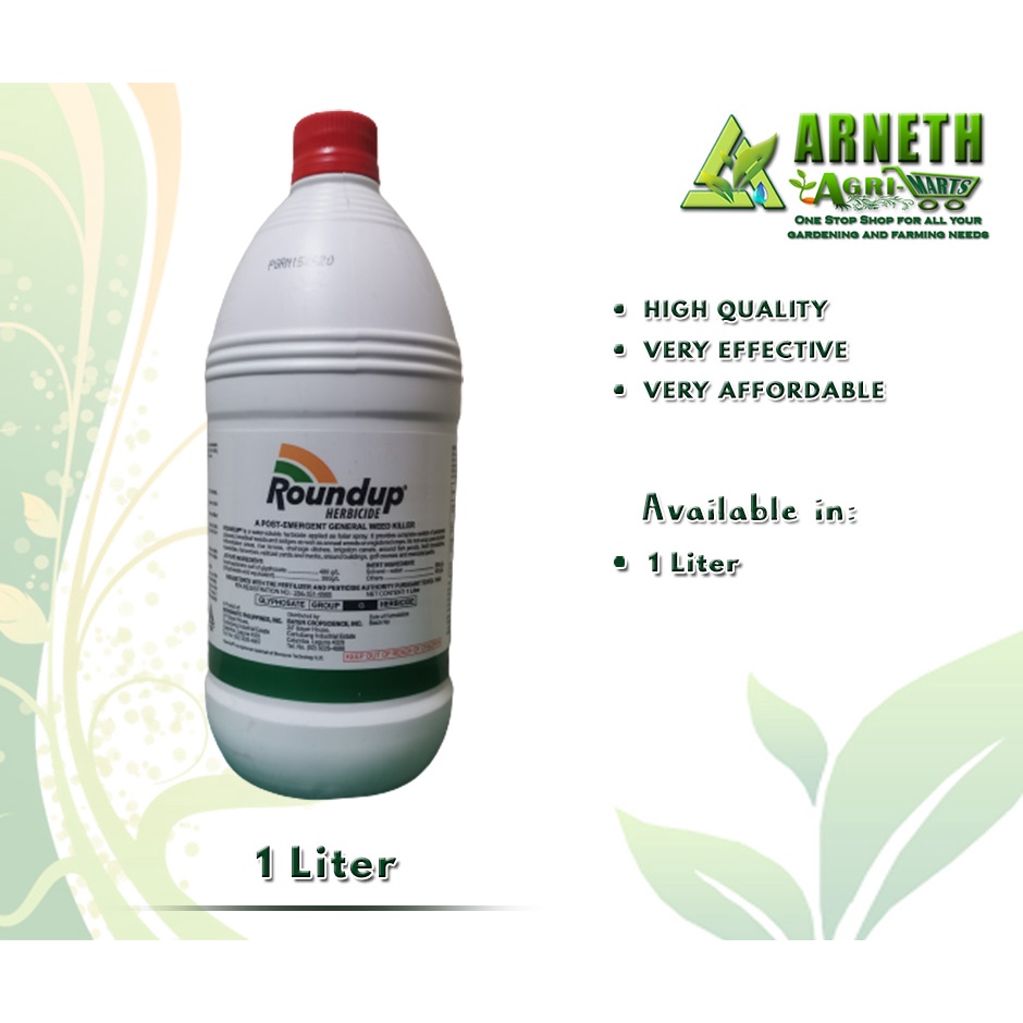 ROUND UP HERBICIDE / GLYPHOSATE HERBICIDES pamatay damo (1 LITER ...