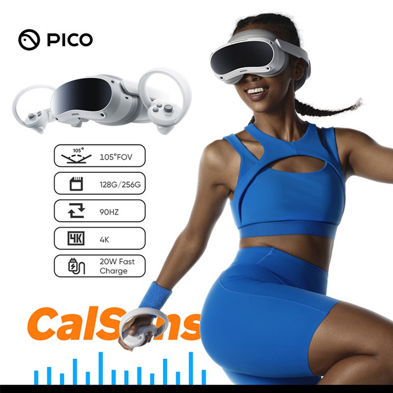 Pico 4 VR Headset Sport Glasses All-in-One Virtual Reality 3D 3D Smart ...