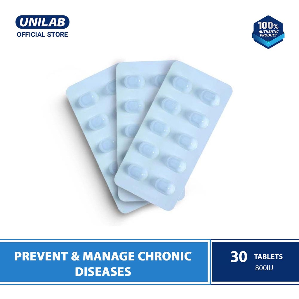 Unilab Forti-D Colecalciferol 30 Tablets | Shopee Philippines