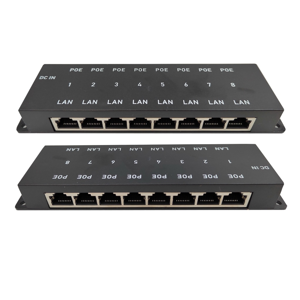 8 Port Security Power over Ethernet Passive injector 24V/48V PoE ... 8 Port Security Power over Ethernet Passive injector 24V/48V PoE ...