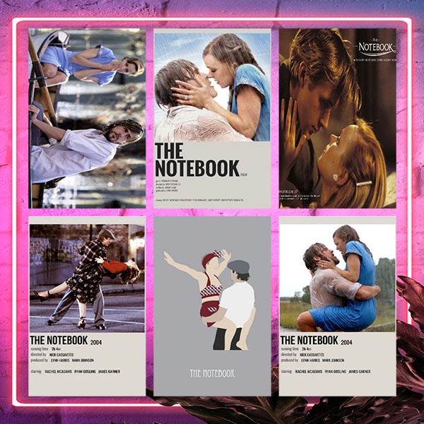 The Notebook Movie Film Poster Coated Aesthetic Polaroid Vintage Room ...