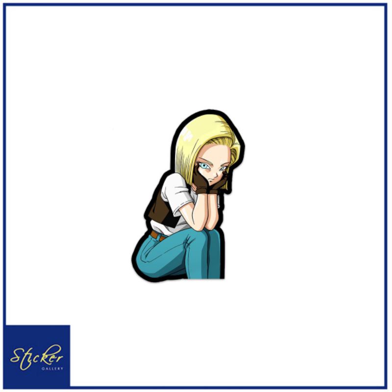 ANDROID 18 ANIME WATERPROOF STICKER | Shopee Philippines
