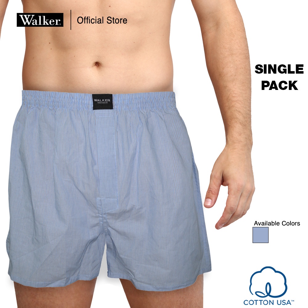 Walker Men Striped Edition Short Premium 100% Cotton (Single Pack ...
