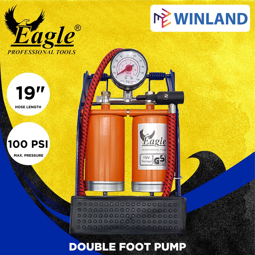 Eagle Tools by Winland Double Grinder Foot Pump | Shopee Philippines