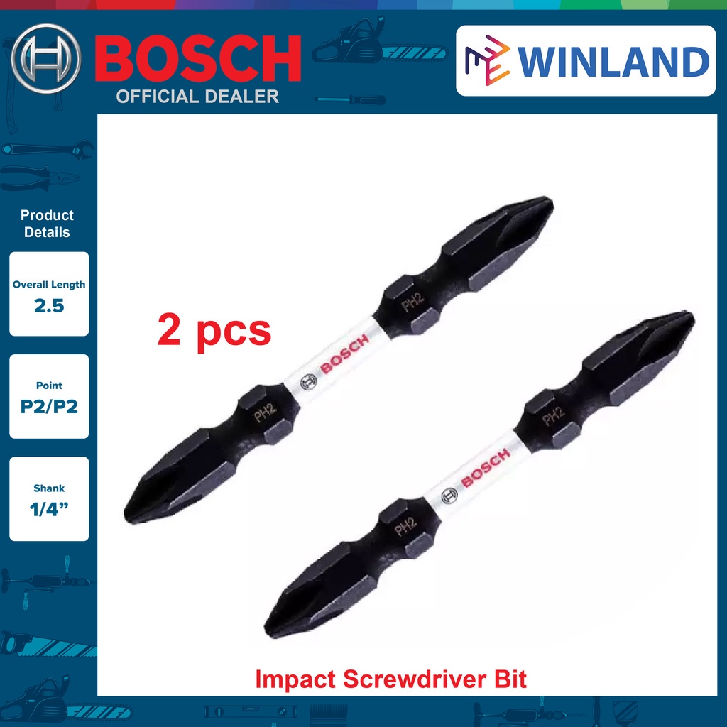 Bosch by Winland Impact Screwdriver Bit (2pcs) | Shopee Philippines
