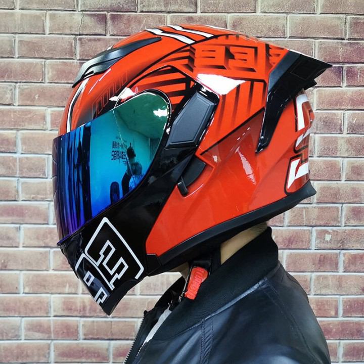 Flip Up Motorcycle Helmet Modular Moto Helmet With Inner Sun Visor ...