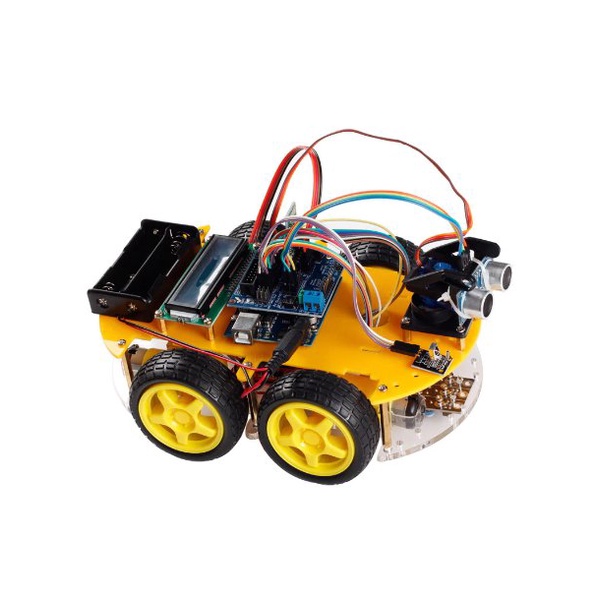 Hlx 4wd Diy Bt Multi Function Smart Intelligent Tracking Obstacle Avoidance Car Kit Education
