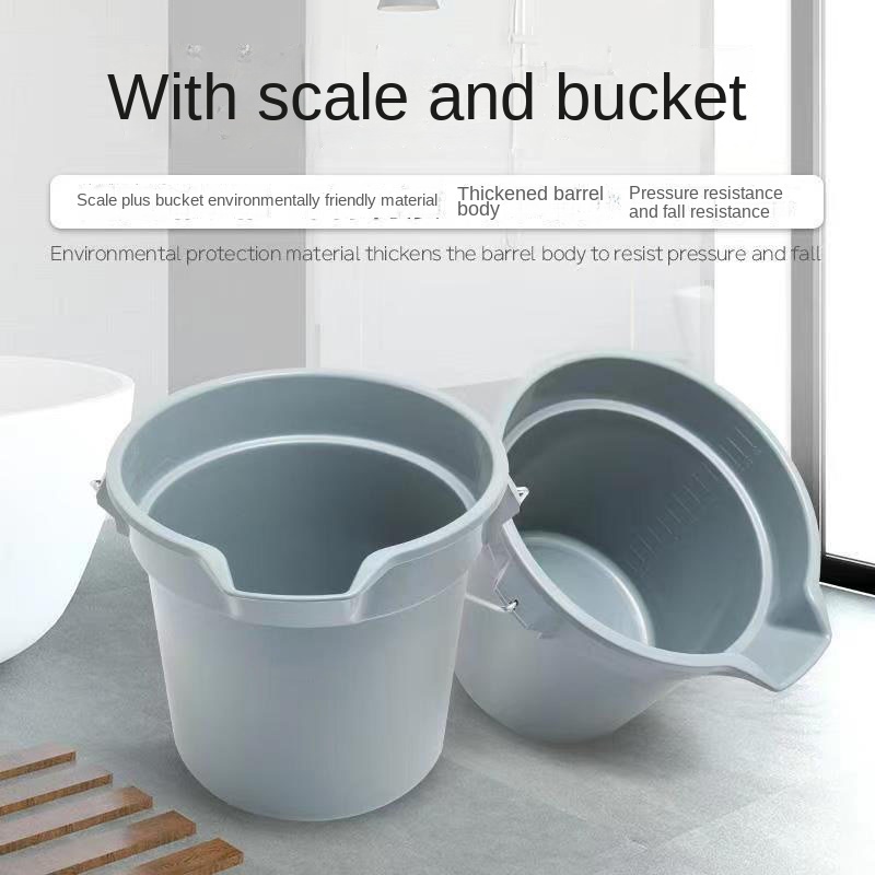 Rubbermaid Pail (10qtz)2963-GRAY Round Brute Bucket thickened Extra ...