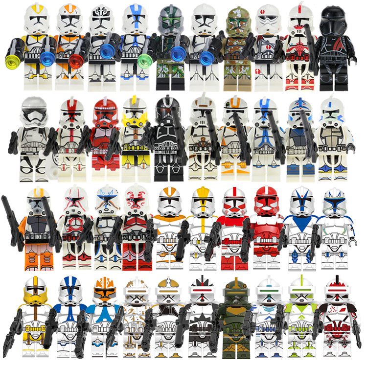 Famous Movie SW Series Clone Trooper Darth Shock Stormtrooper Wars Mini ...