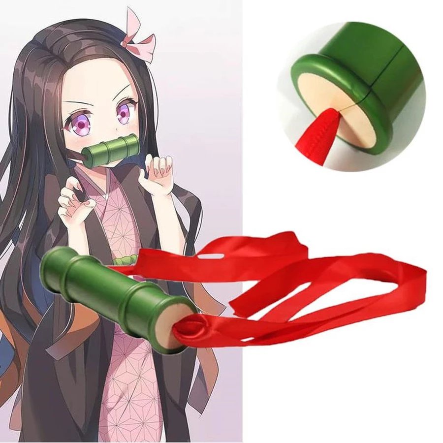 Demon Slayer Kimetsu No Yaiba Kamado Nezuko Tooth Mouth Bamboo Stick ...
