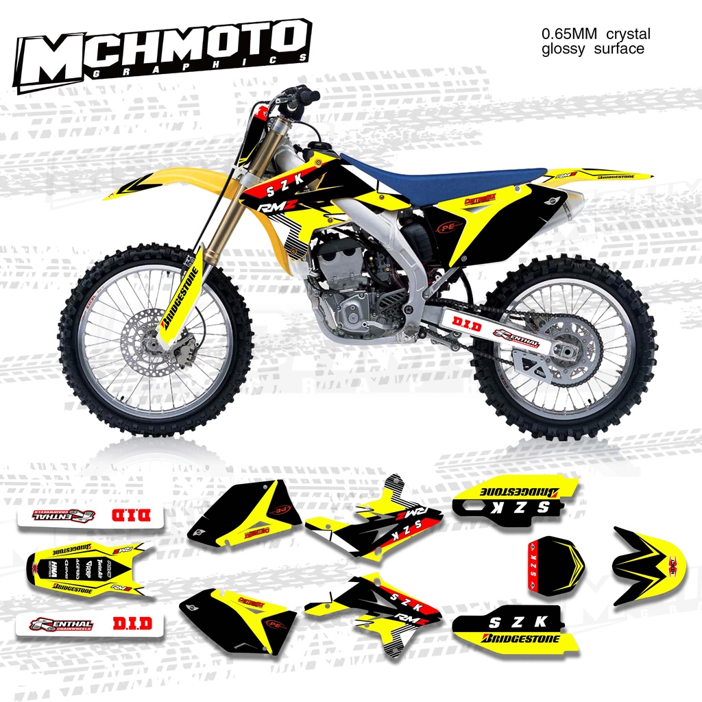 MCH Fairing Sticker for SUZUKI RMZ250 2007 2008 2009 graphics Motocross ...