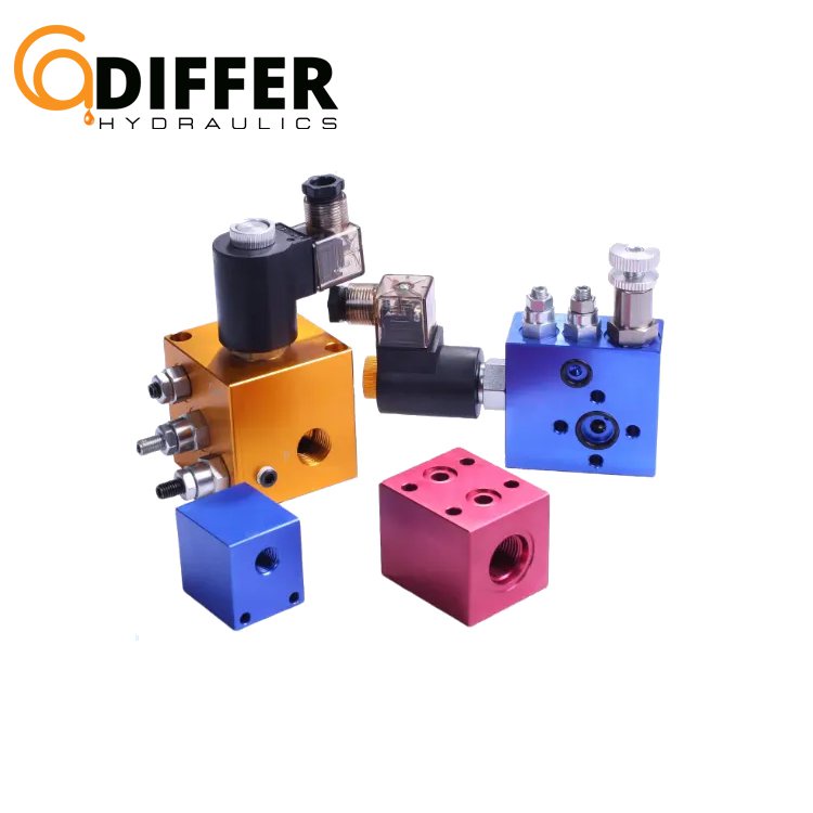ET02 ET04 12V 24V 110V 220V hydraulic solenoid lift valve poppet valves ...