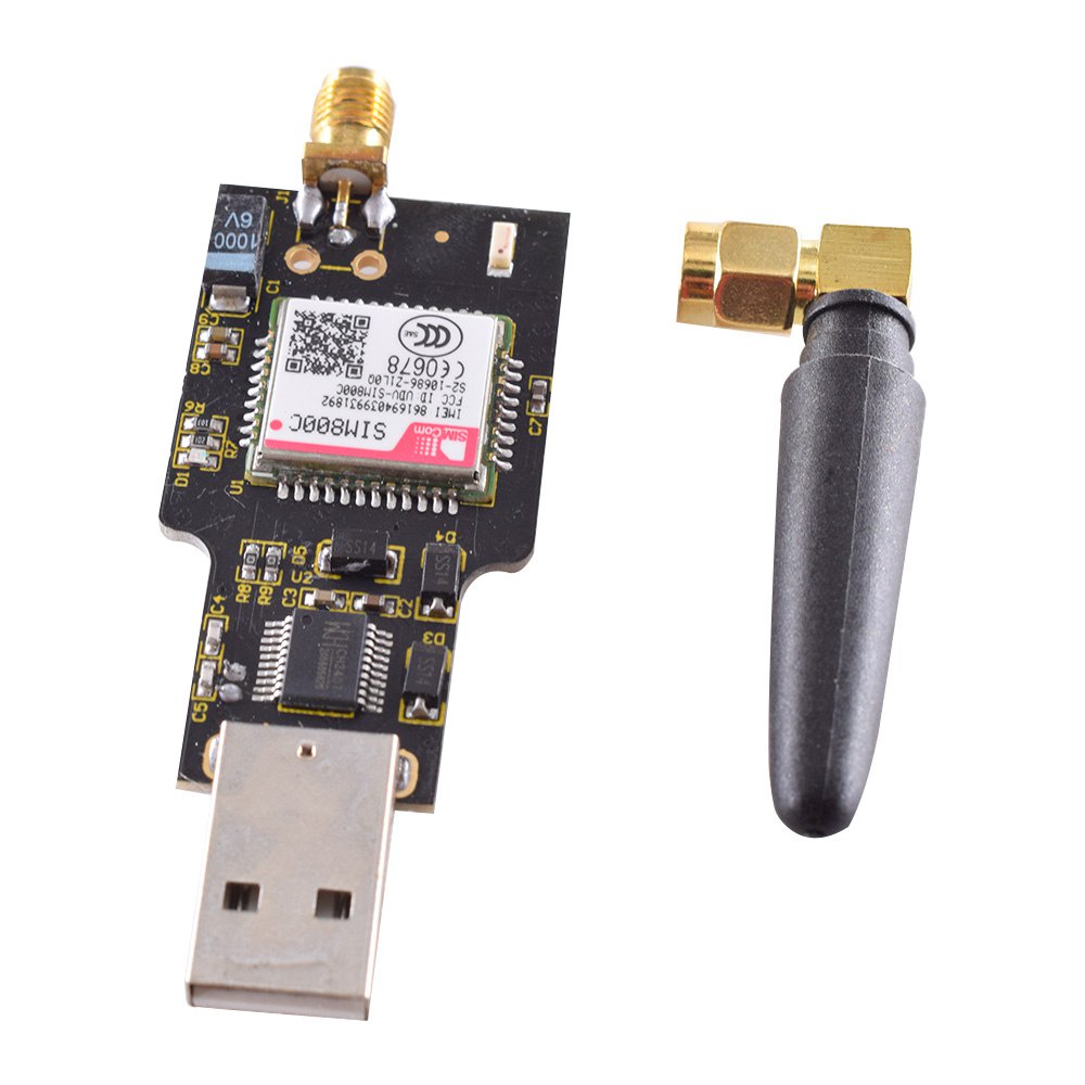 USB to GSM module with Bluetooth function sim800c module CH340T four ...