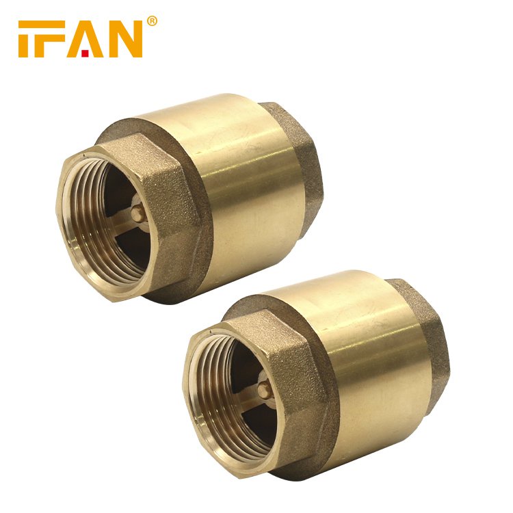 1/2inch - 4inch Vertical Brass Spring Check Non Return Valve with brass ...