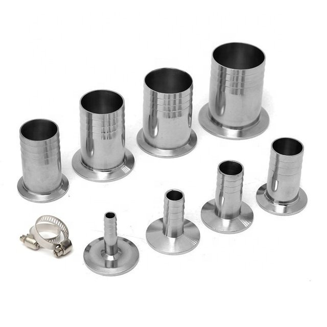 stainless steel ss 304 316 1/4 1/2 1 inch triclamp tri clamp ferrule ...