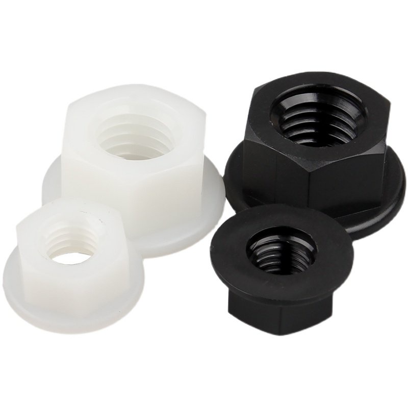 M3 M4 M5 M6 M8 M10 M12 Nylon Insulation Flange Nuts Hexagon Flange Nut ...