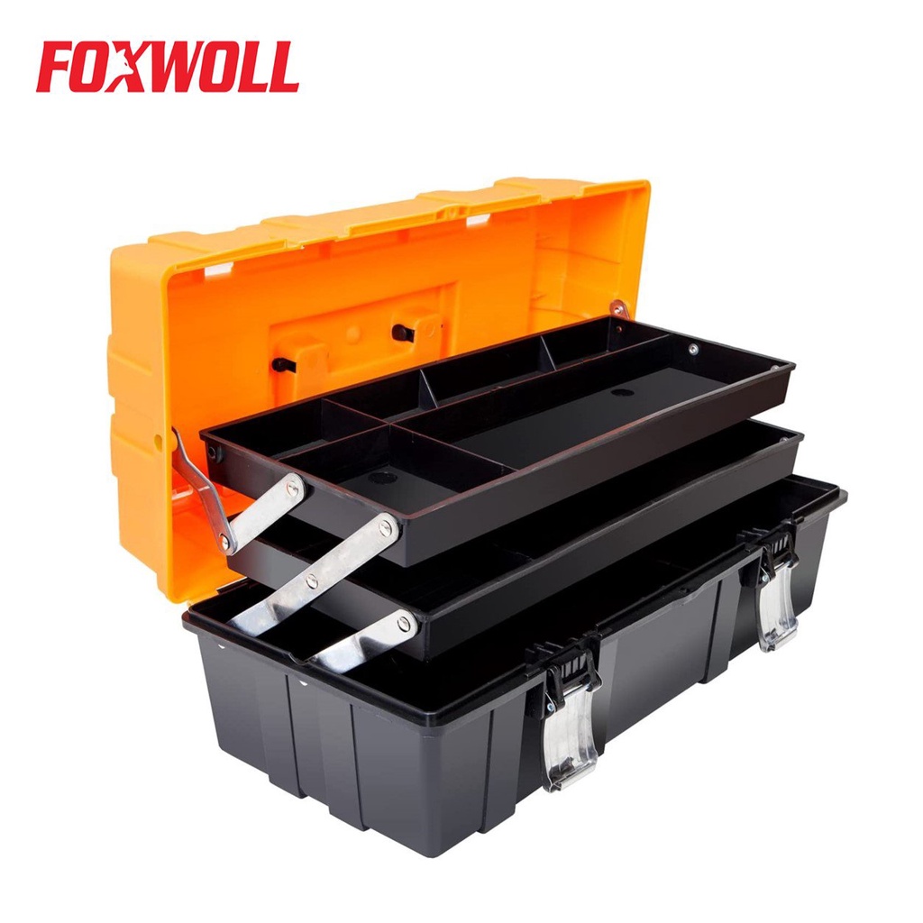 Foldable Tool Box Layered Storage plastic tool box garage tool storage ...