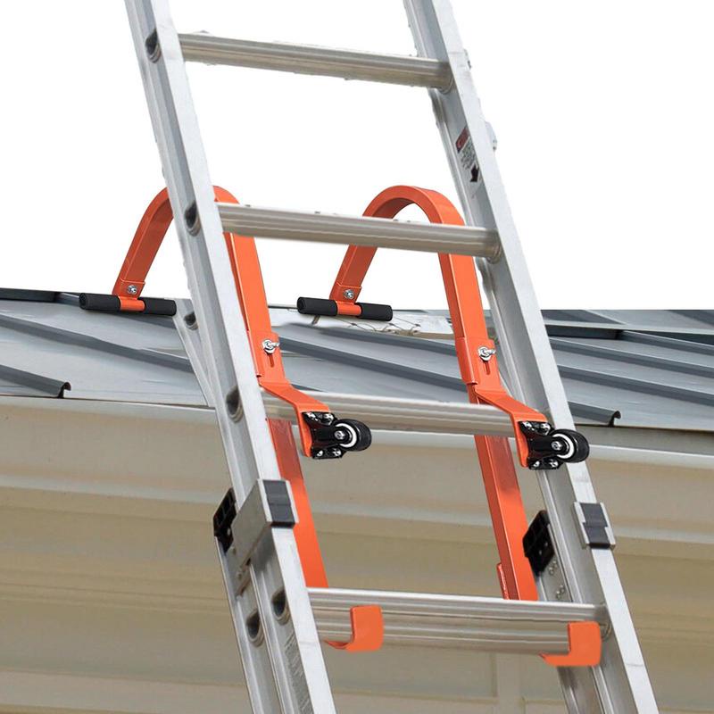 Roof Ladder Steel Ladder Hook With Wheel Roof Ridge Extension 2 Pcs ...