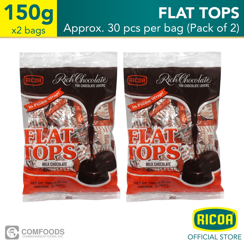 Shop flat tops chocolate for Sale on Shopee Philippines
