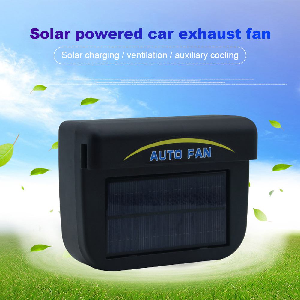 0.8W Solar Powered Car Fan Auto Window Fan Colder Air Vent Cooling with ...
