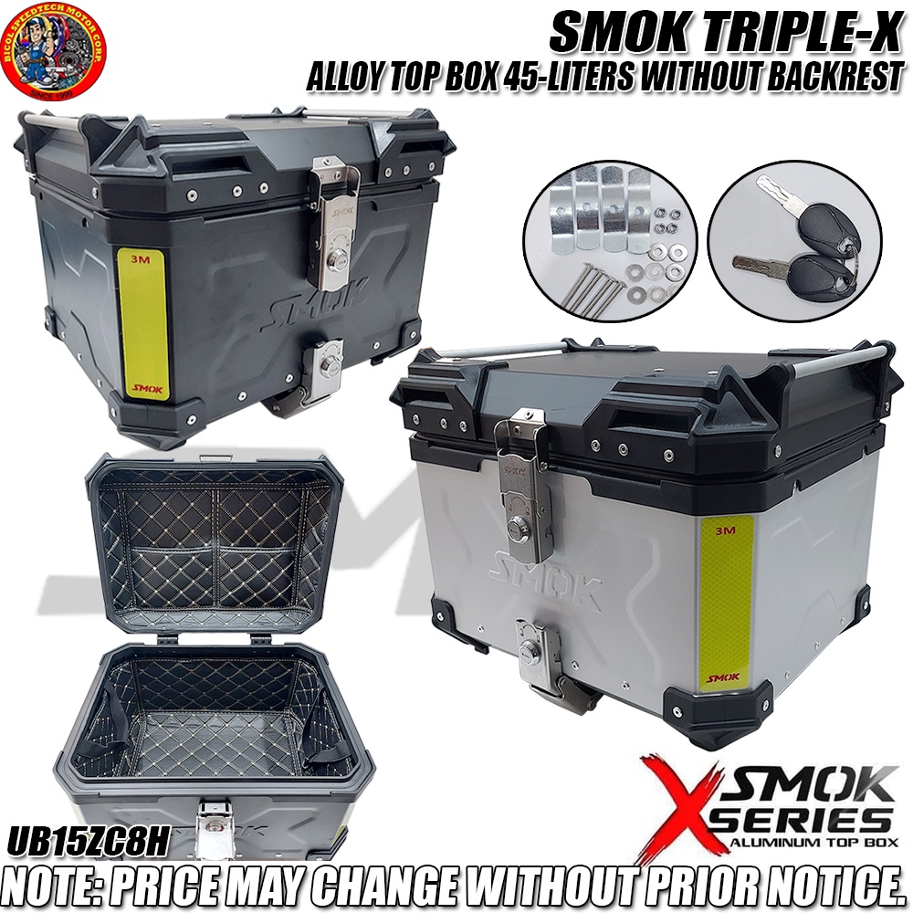 SMOK TRIPLE-X ALLOY TOP BOX 45 LITERS WITHOUT BACKREST (BLACK-UB15ZC8H ...
