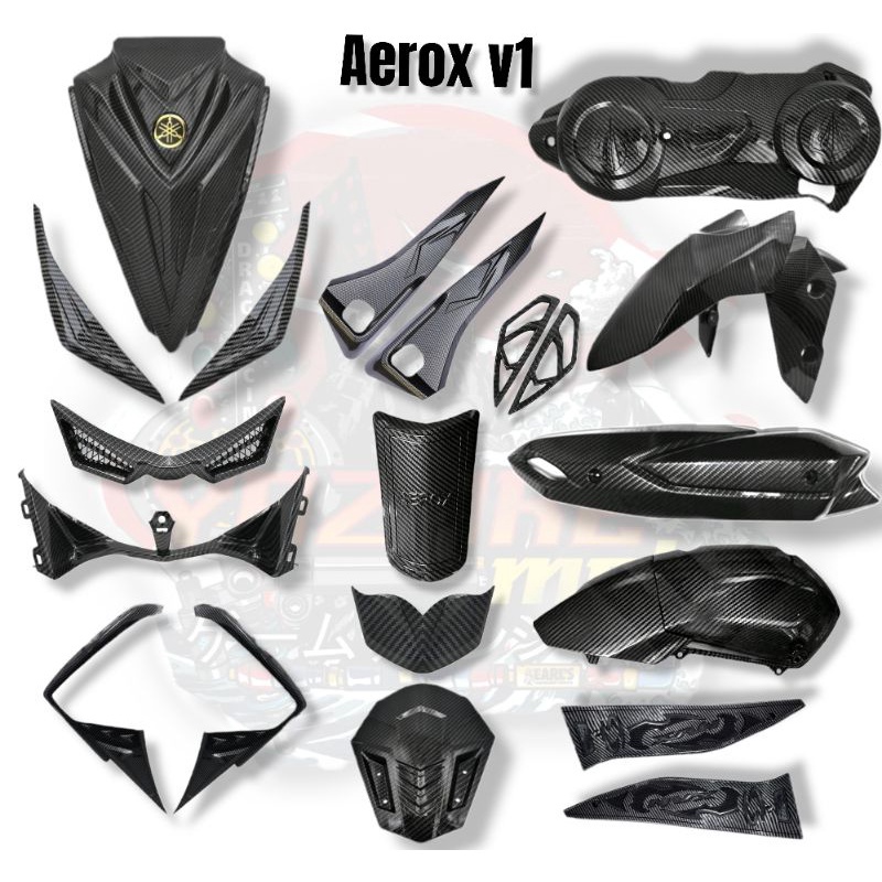 ₪NEW!! Aerox v1 front fender , garnish, crank case, airbox cover, park ...