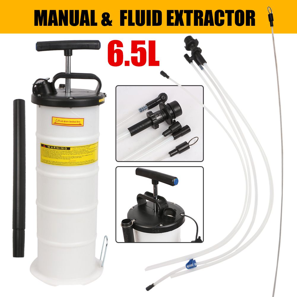 6.5L Manual Waste Oil Fluid Extractor Pump Suction Vacuum Fuel Changer Car Boat Transfer ...