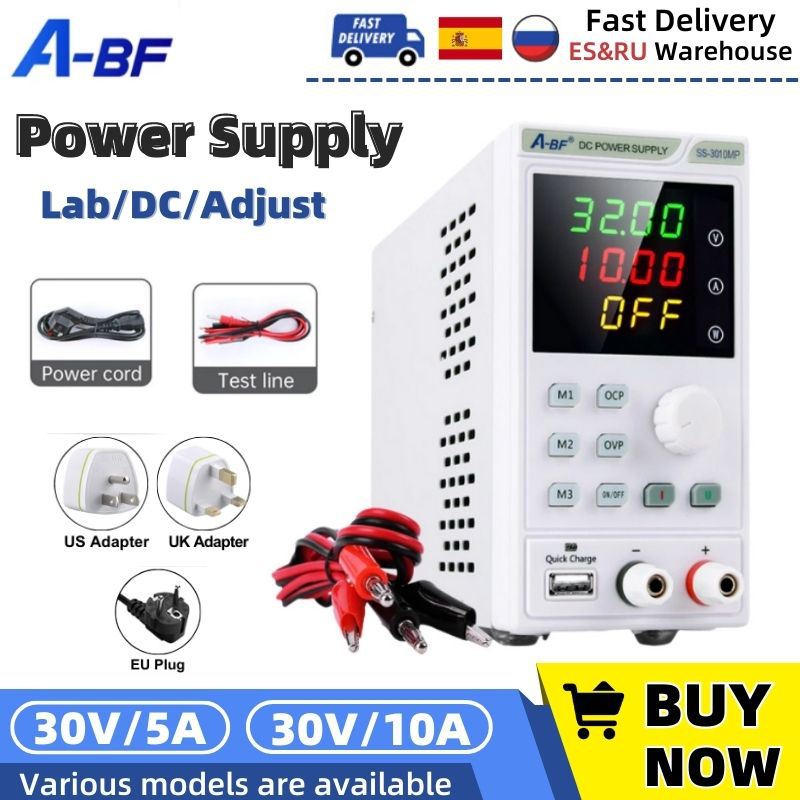 A-BF DC Regulated Power Supply 30V 10A Programmable Digital Laboratory ...