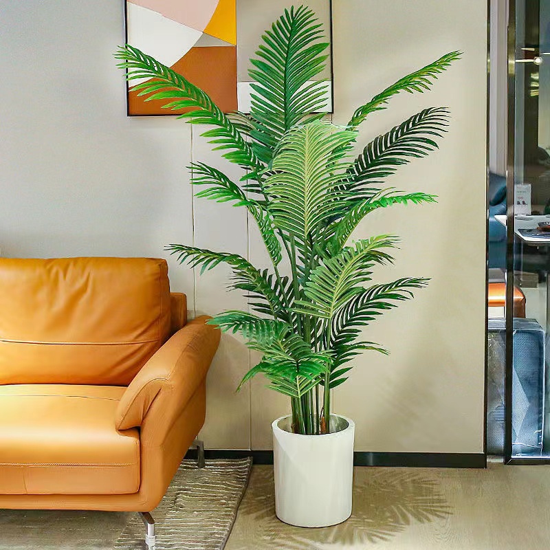 Large Artificial Palm Tree Tropical Plant Potted Turtle Back Wedding ...