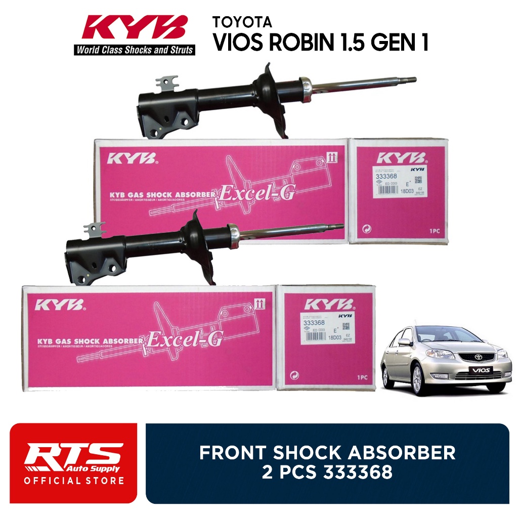 KYB Excel G Front Shock Absorber Toyota Vios 1.5E / 1.5J 2002 - 2007 ...