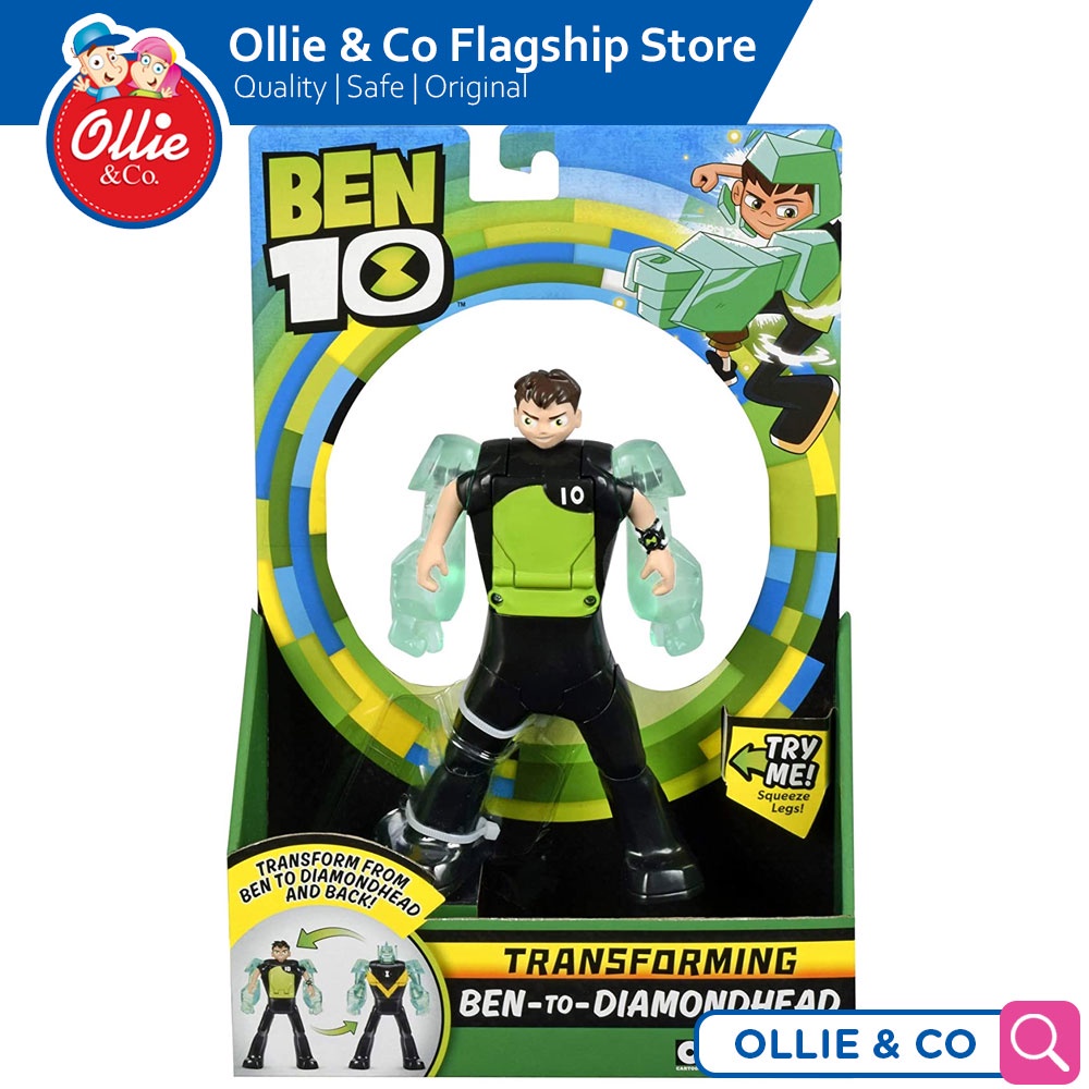 BEN10 DELUXE TRANSFORMING FIGURE BEN 10 - DIAMOND HEAD | Shopee Philippines