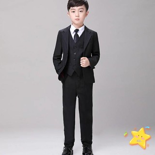 suit for boys Formal Outfit Set Gentleman Birthday Attire Children's ...