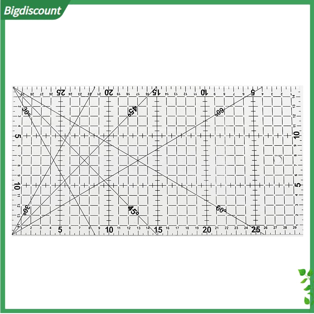 Rectangle Patchwork Tailor Cloth Cutting Quilting Ruler DIY Handmade ...