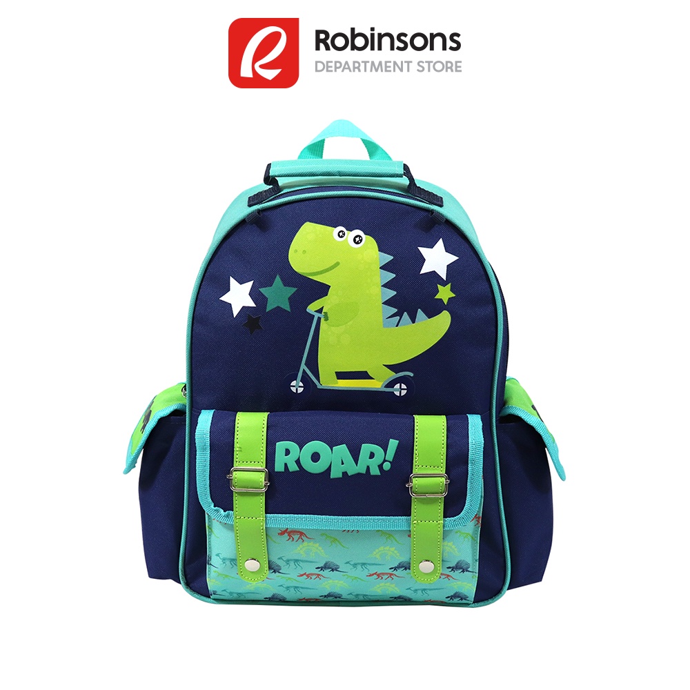 Kids Green Dinosaur Roar Backpack School Bag 14" | Shopee Philippines
