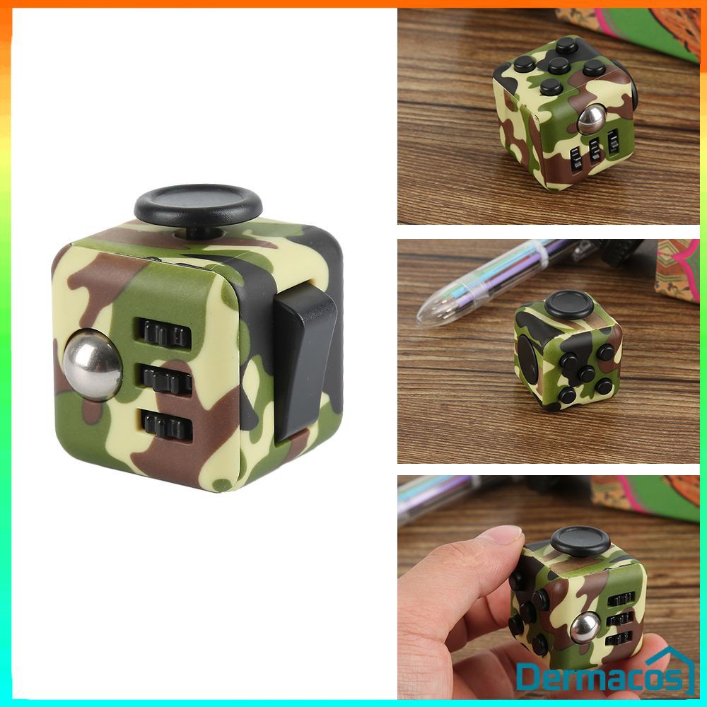 Fast delievery】 3.3cm Mini Fidget Cube Vinyl Desk Finger Toy Squeeze ...