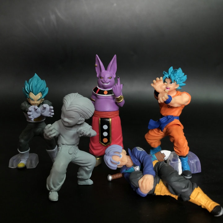 Japanese Version Bulk Dragon Ball Son Goku Vegeta Trunks Satan Gashapon ...