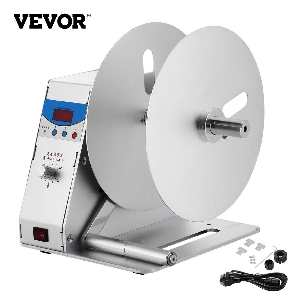 VEVOR Label Rewinder Digital Automatic Rewinding Machine Adjustable ...